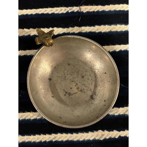 Other | Vintage Cartier Pewter Dish With Brass Bird | Poshmark